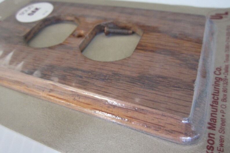 Vintage Solid Oak Duplex Outlet Cover • Fine Wood Accessories, New in ...
