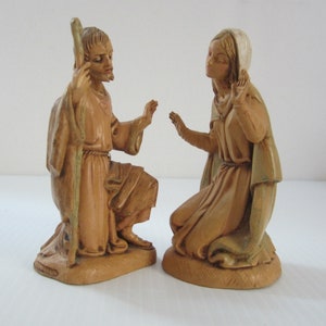 Fontanini Joseph and Mary Nativity Family Set • Vintage 1983 Classic 5 ...