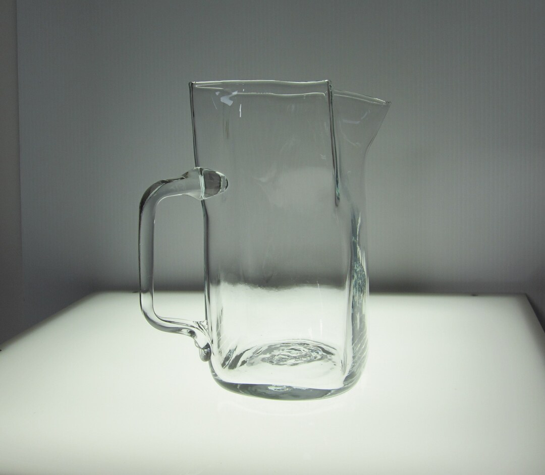 40 Oz Blenko Square Pitcher 8410L Clear Crystal Design by Don - Etsy