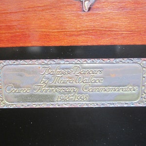 RARE Couroc 50th Anniversary Tray, Moira Wallace Balinese Dancers 1998 ...