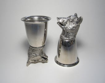 Vintage Rams Head Stirrup Cup - Etsy