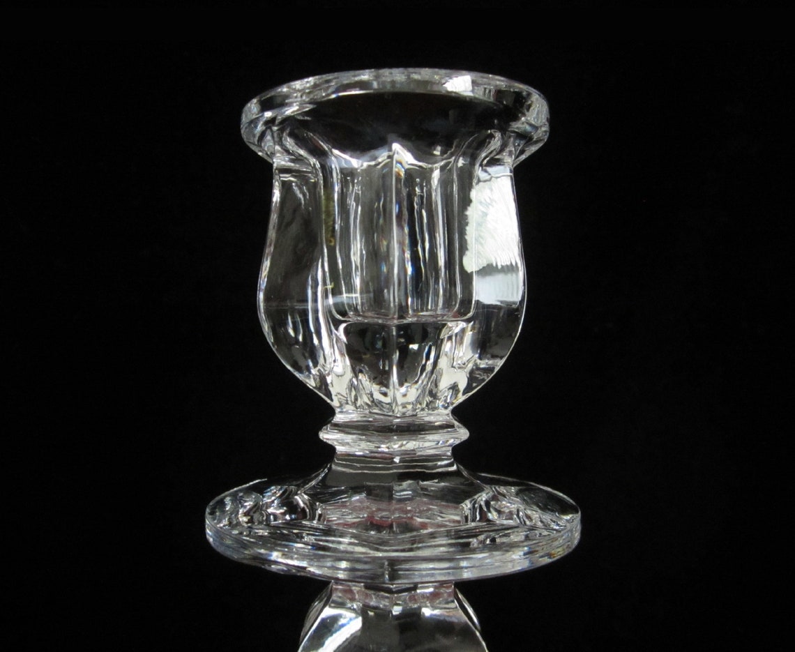 8 Lead Crystal Candlestick Crafted by Gusev Crystal - Etsy