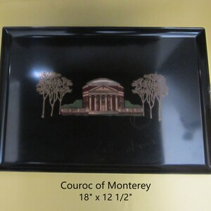 18x12 Couroc Tray Collectible Prototype Sample University of Virginia ...