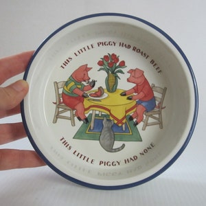 Tiffany & Co. Five Little Pigs Child's Bowl • Vintage 1993 Cute ...