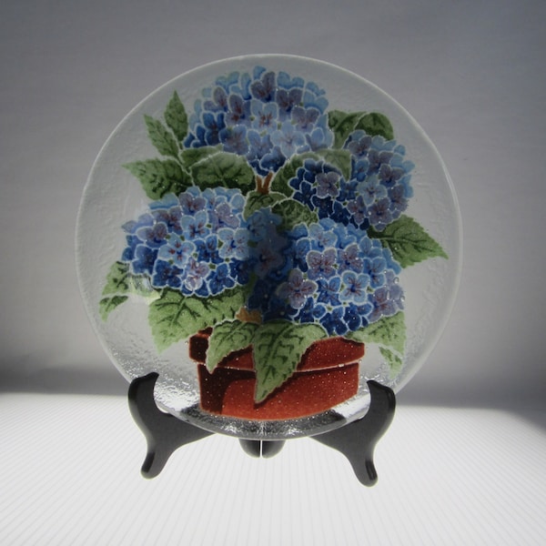 Fused Glass Hydrangea - Etsy