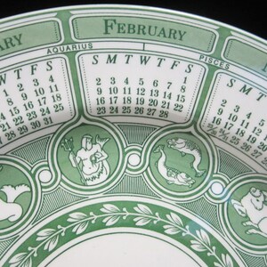 2003 Spode "christmas Tree" Calendar Plate • Vintage Green and White ...