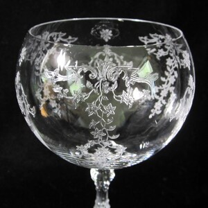 Magnum Wine Navarre Clear by Fostoria Glass • Elegant Etched Crystal ...