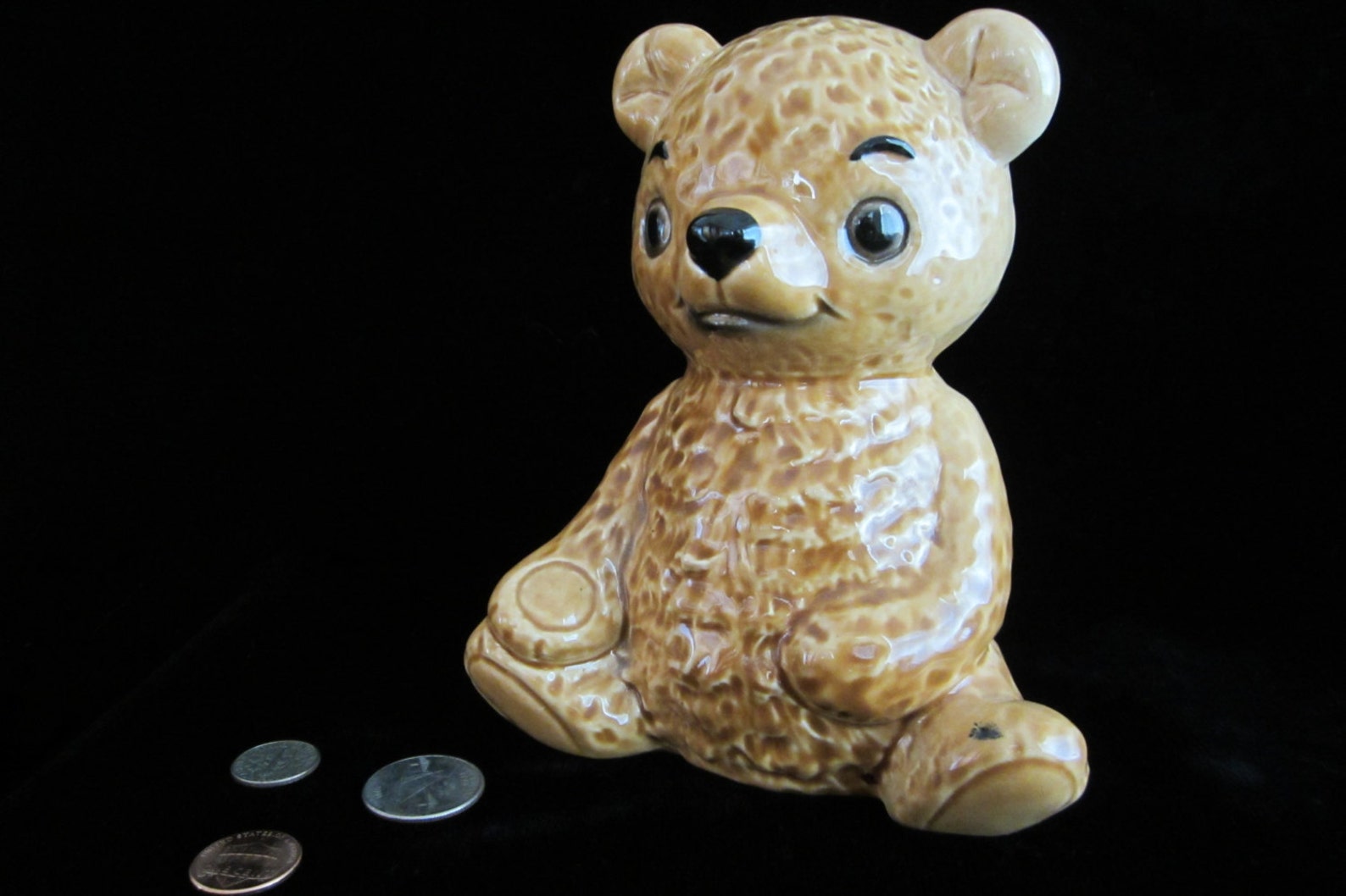 Teddy Bear Coin Bank Vintage Goebel W. German Handpainted - Etsy