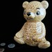 Teddy Bear Coin Bank Vintage Goebel W. German Handpainted Textured ...