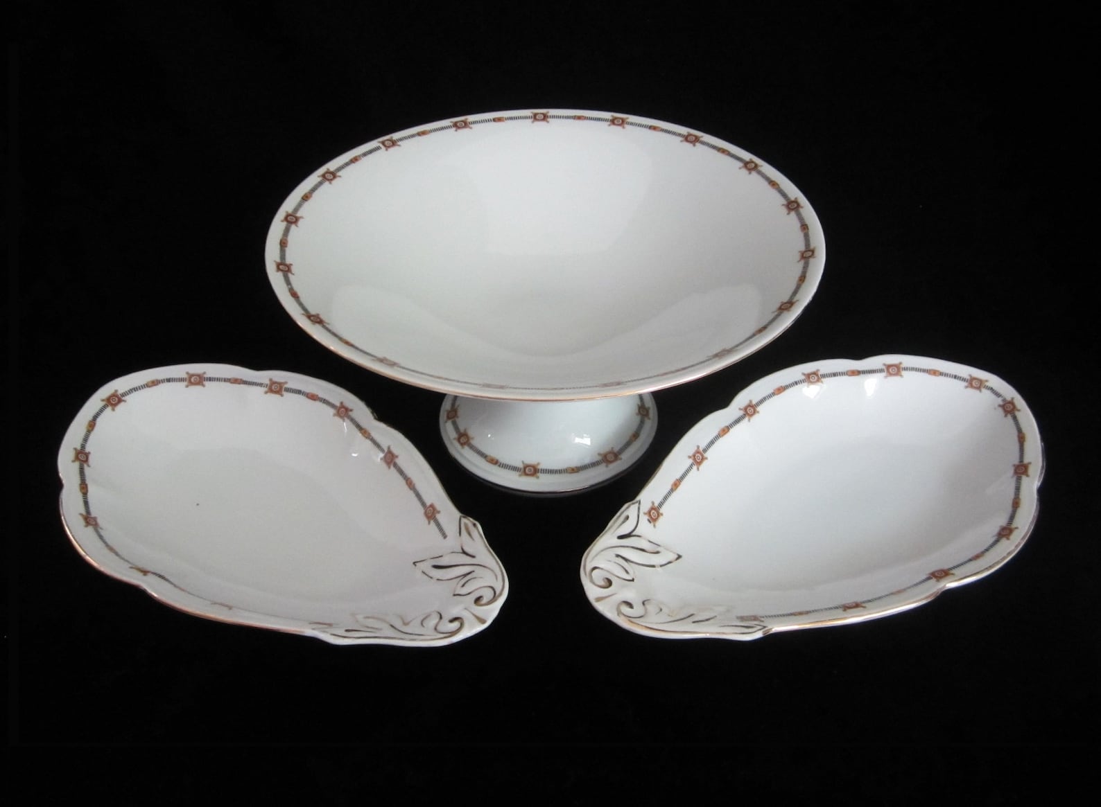 3-pc Richard Ginori Compote & Dishes Vintage Early 20th - Etsy