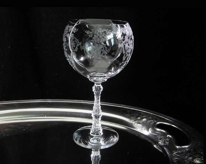 Magnum Wine Navarre Clear by Fostoria Glass • Elegant Etched Crystal ...