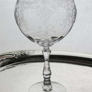 Magnum Wine Navarre Clear by Fostoria Glass • Elegant Etched Crystal ...