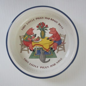 Tiffany & Co. Five Little Pigs Child's Bowl • Vintage 1993 Cute ...