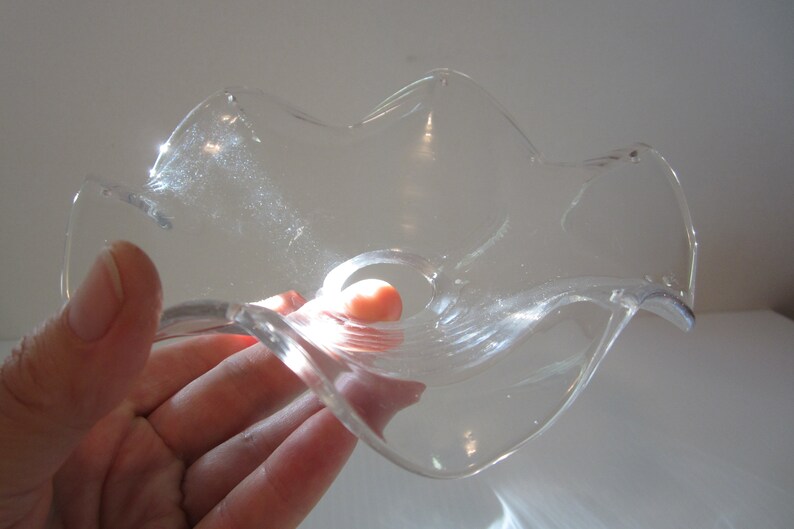 Pair 6 1/2 Glass Bobeche With Crystal Prisms Antique - Etsy