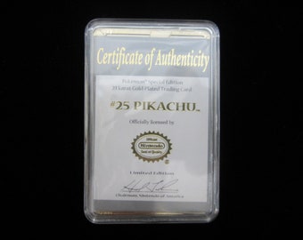 Pikachu Card 1999 - Etsy