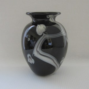 6 1/2" David Mauk Vase Signed Original Art Glass • Vintage 1985 ...