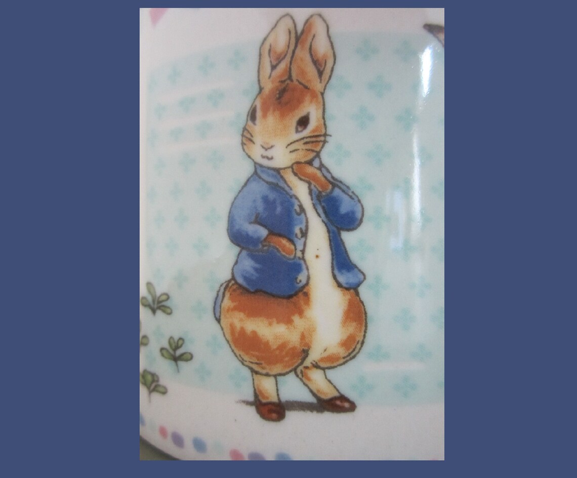 Peter Rabbit Christening Bank Porcelain Money Box by Wedgwood - Etsy