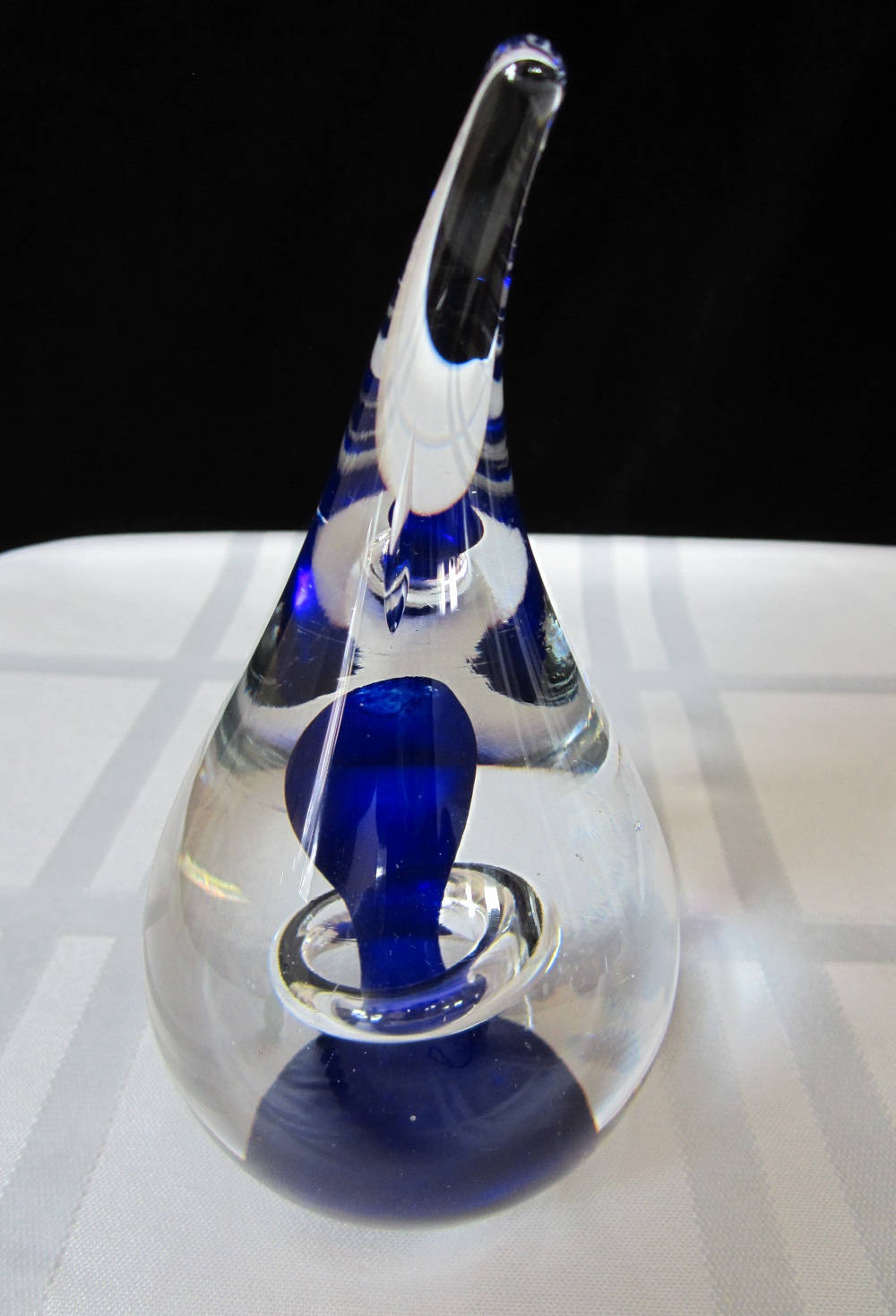 Adam Jablonski Teardrop Paperweight Vintage Signed A.J. - Etsy.de