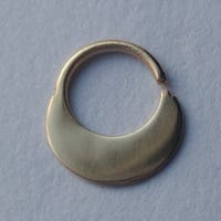 Ornate Filigree Septum Brass Piercing With Natural Garnet Stone ...