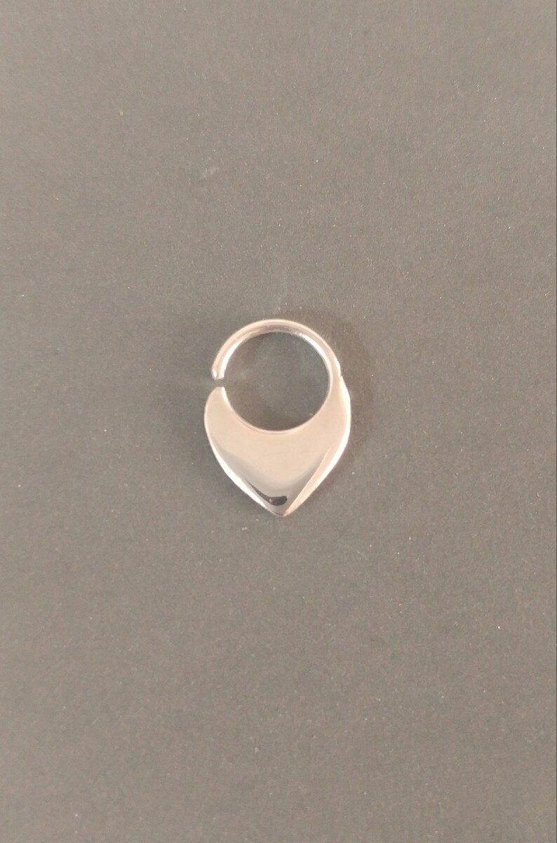Septum Ring Solid Sterling Silver Pointy Septum Nose - Etsy Canada