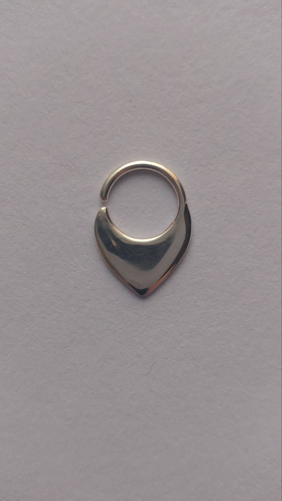 Septum Ring - Solid Sterling Silver - Pointy Septum - Nose Percing - Etsy