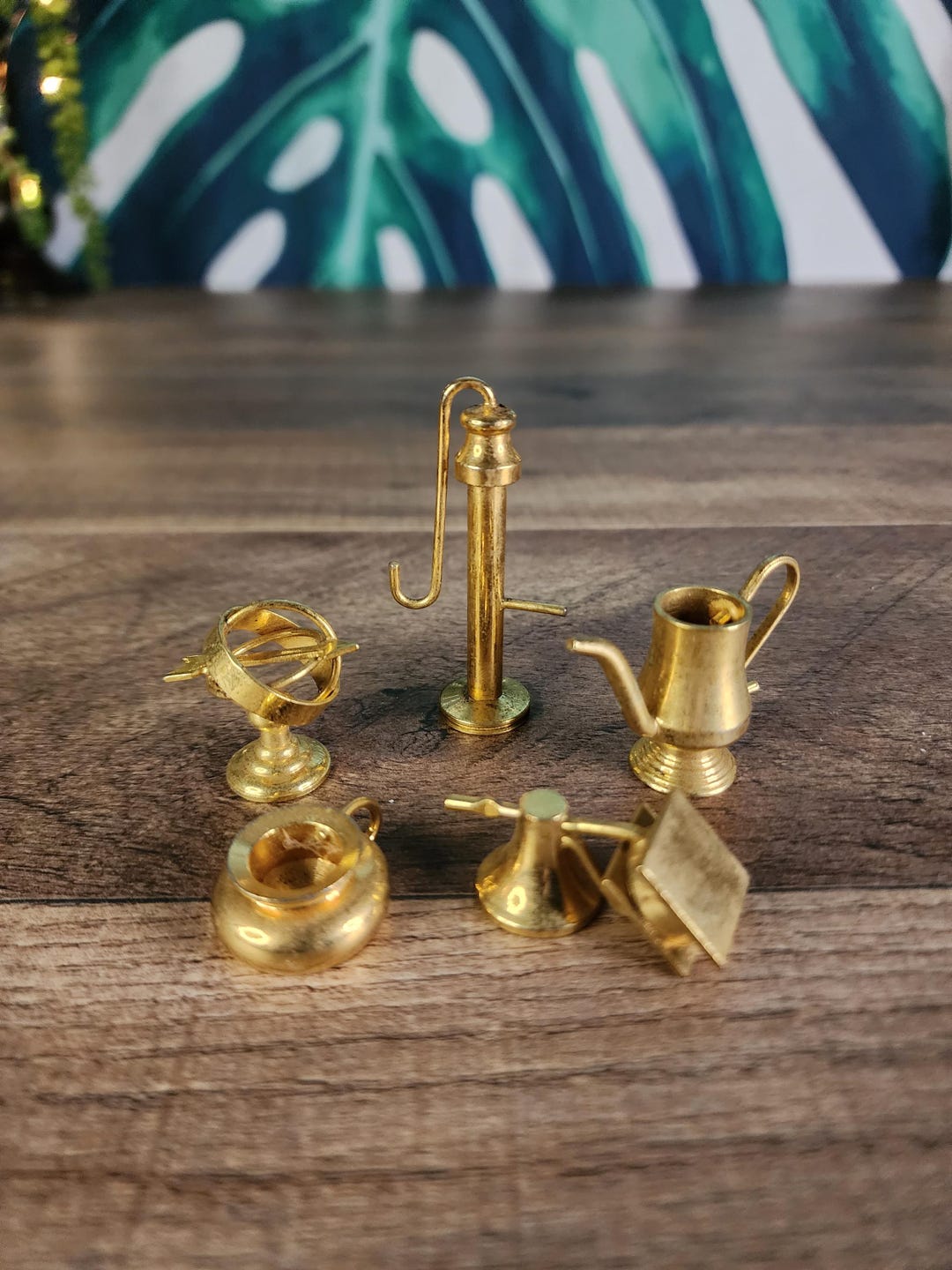 Vintage Dollhouse Brass Miniatures, Seigl Miniature Armillary Sphere ...