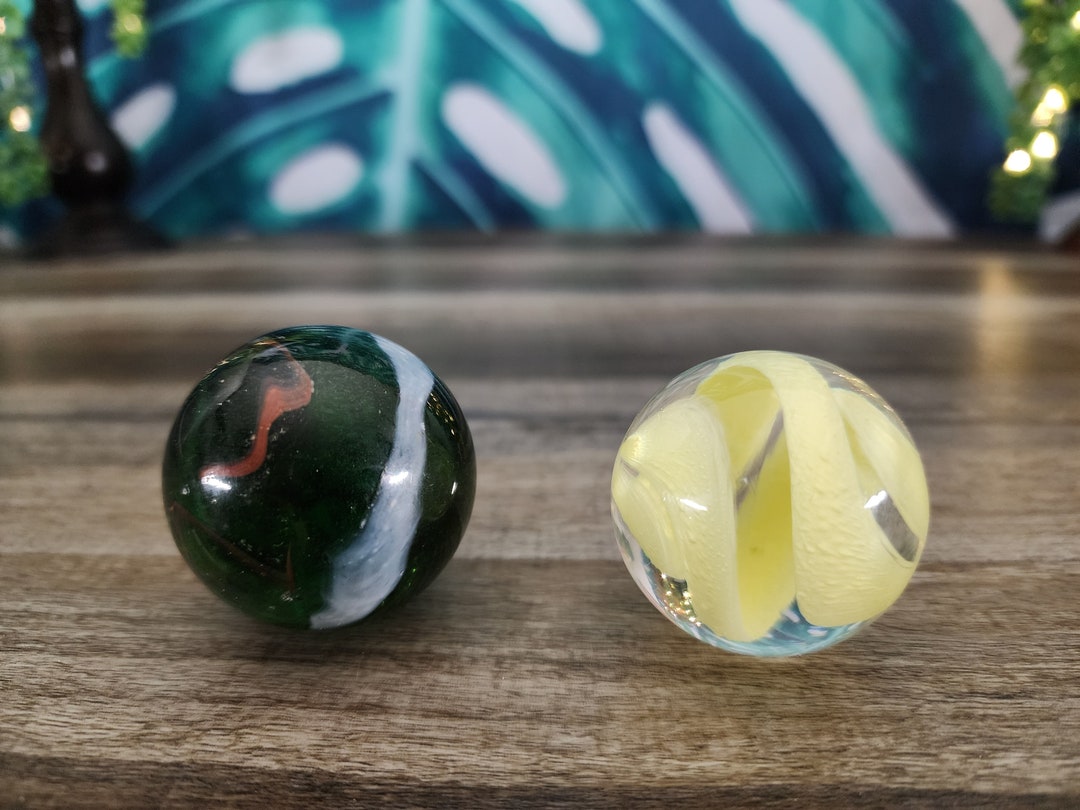 Giant Marbles, Extra Large Marbles, Big Game Toys, Large 1-1/2 Dark ...
