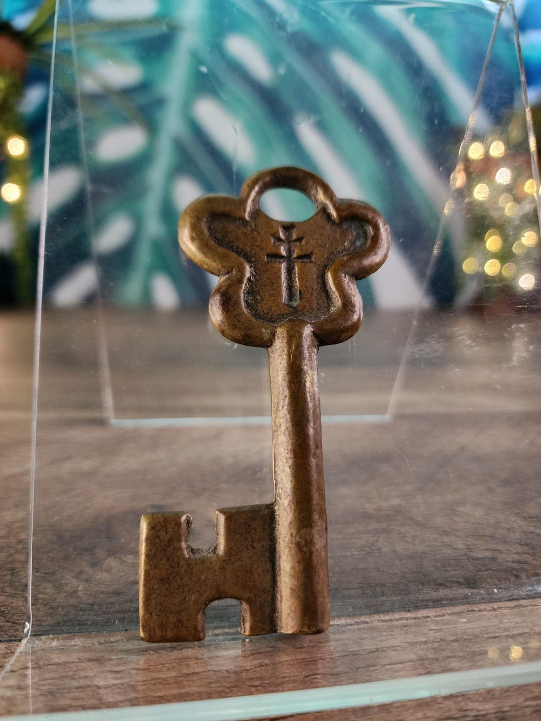 Brass Double Cross Key, Double Cross Skeleton Key, Double Side Unique ...