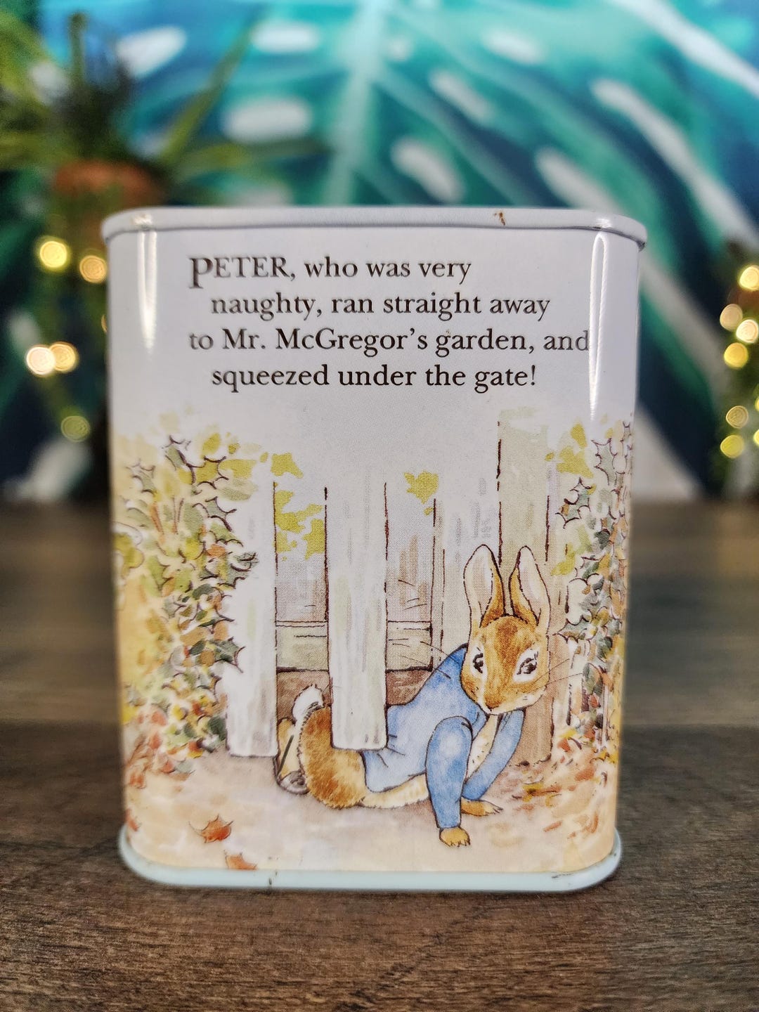 Beatrix Potter's Story of Peter Rabbit Tin Coin Bank, Peter Rabbit ...