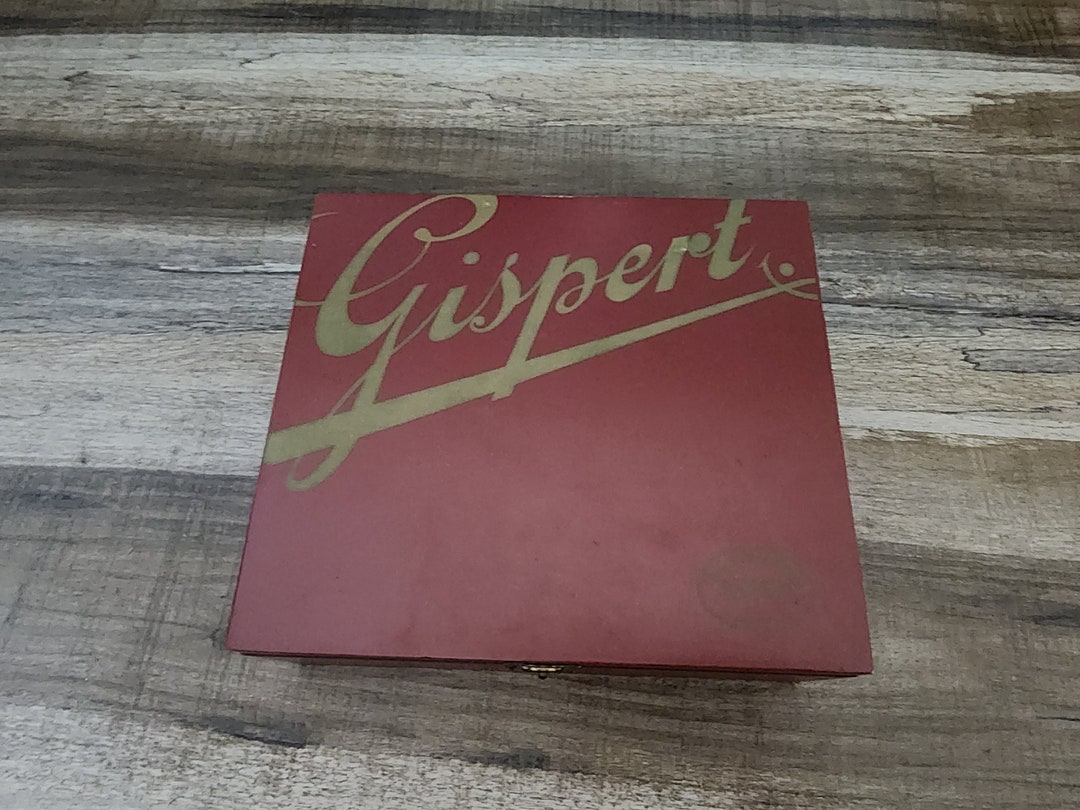 Gispert Cigar Box, Maroon and Gold Gispert Fabrica De Tabacos, Gispert ...