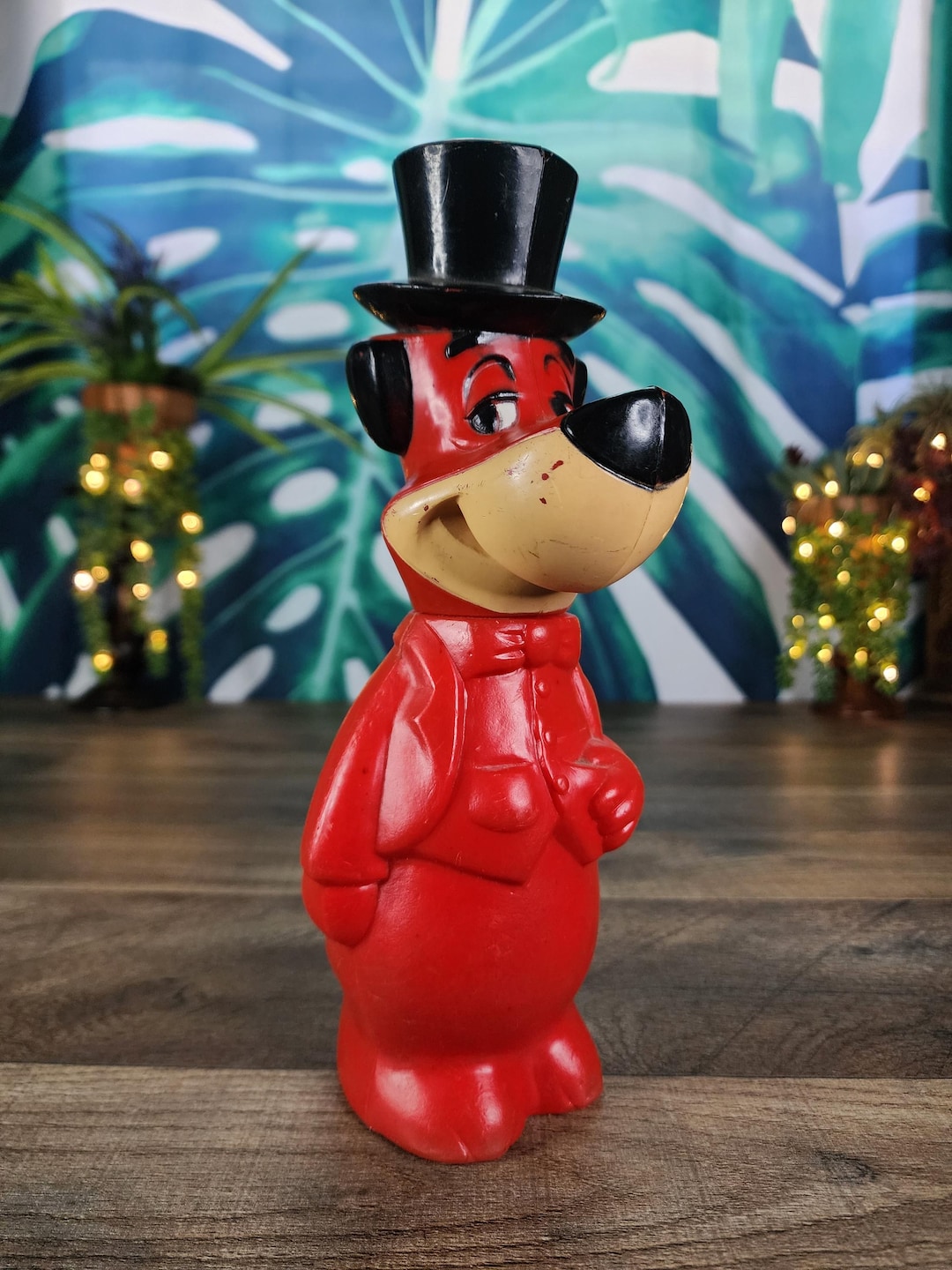 Vintage Knickerbocker Huckleberry Hound Bank, 1960's Plastic Hanna ...