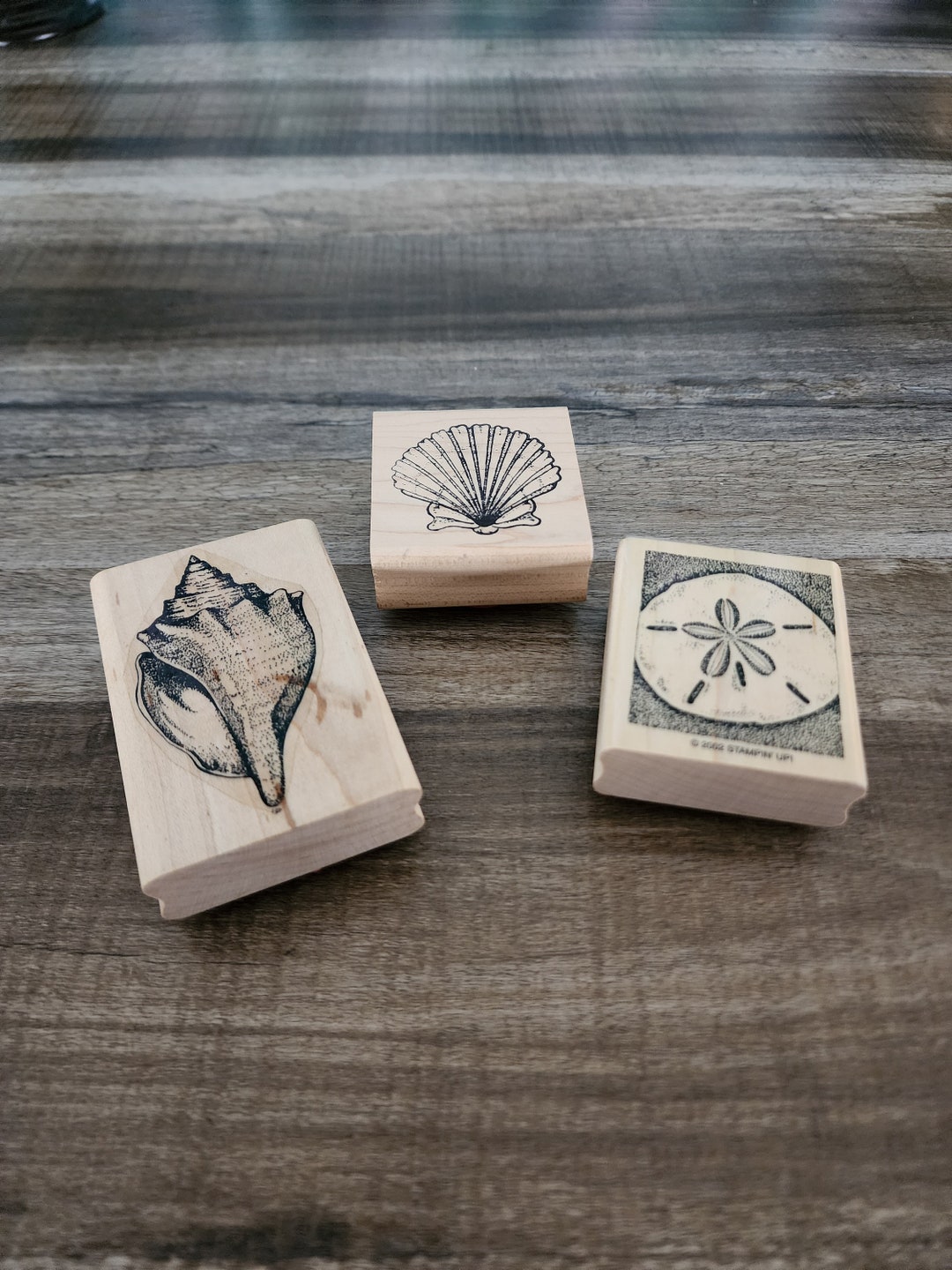 Stampin' Up & Just for Fun Wood Stamp Blocks, Vintage Set of 3 Assorted ...