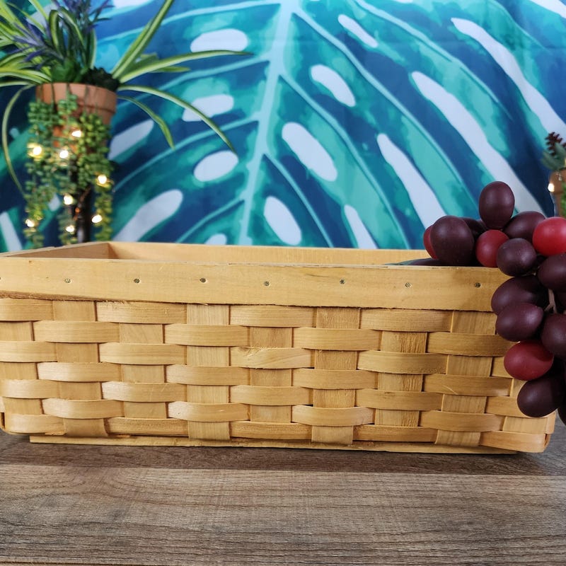 Wood Slat Basket - Etsy