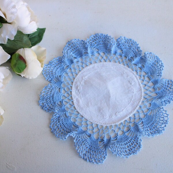 Blue Doilies - Etsy