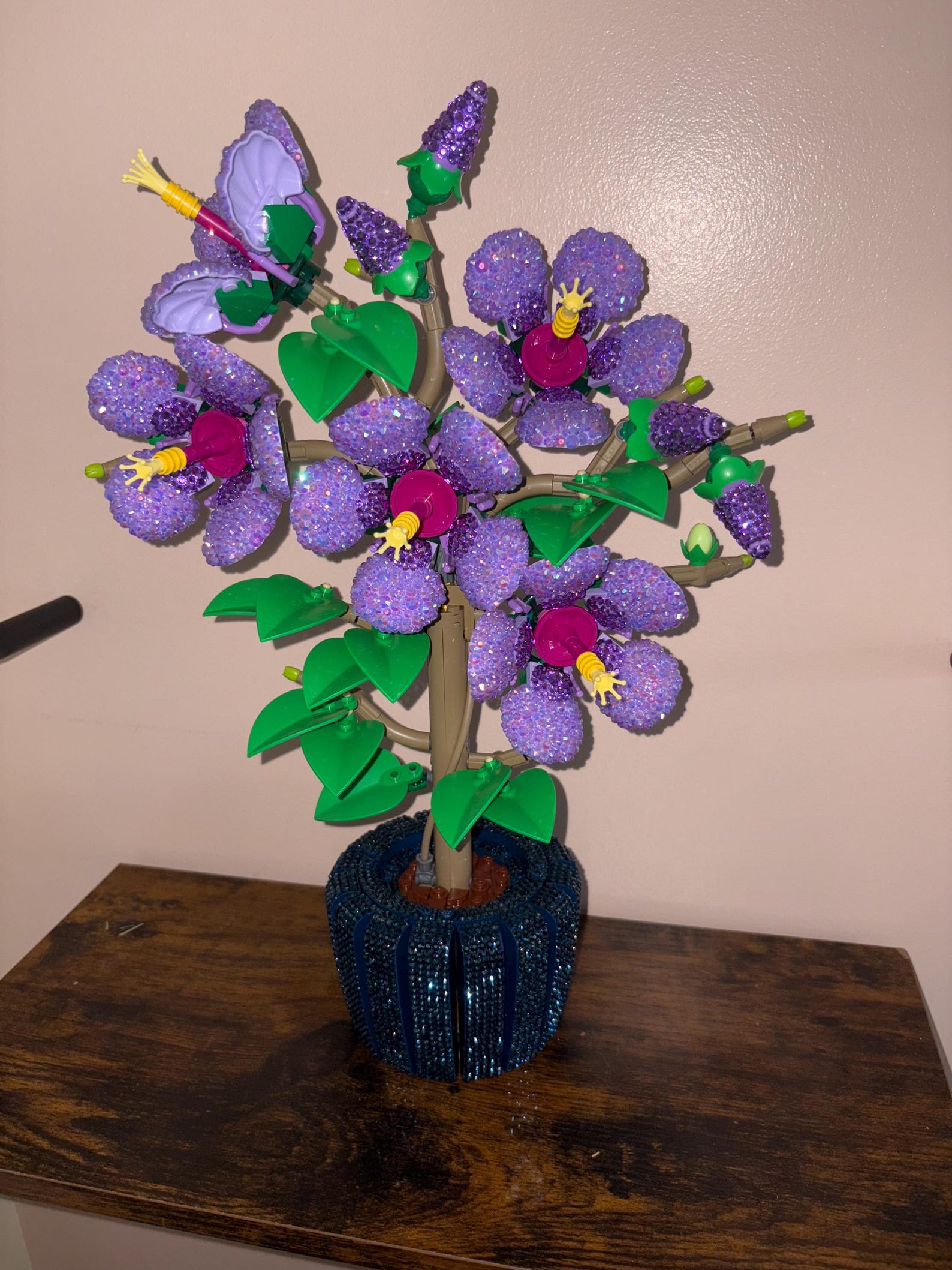 Hibiscus Bedazzled Building Block Set - Etsy