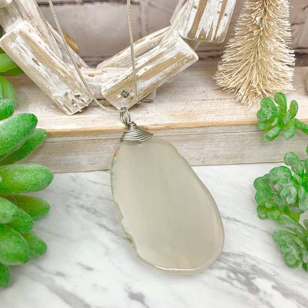 White Geode Slice - Etsy