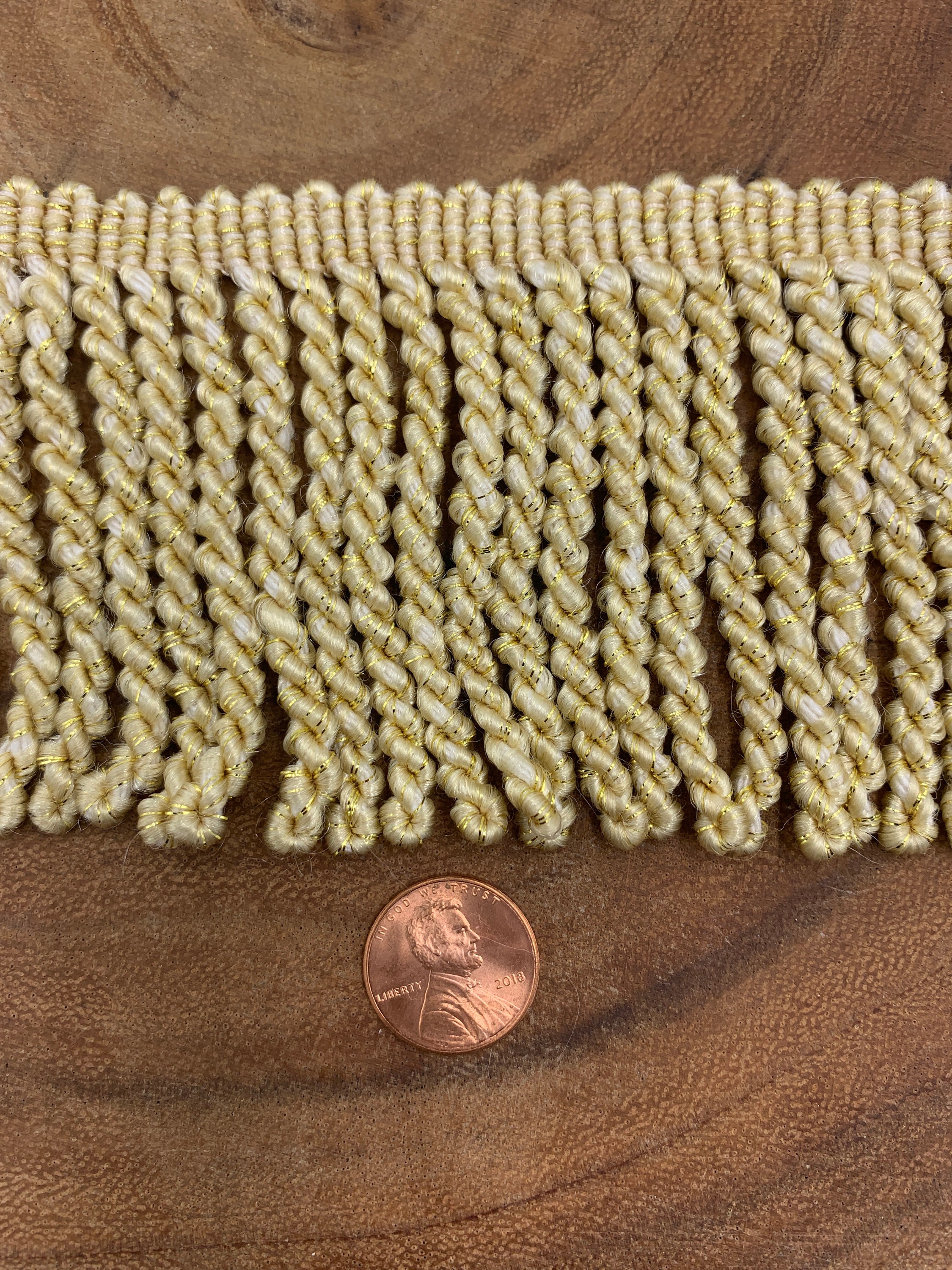 2.5 Yards Gold Metallic Bullion Fringe Trim 03YSL11 - Etsy