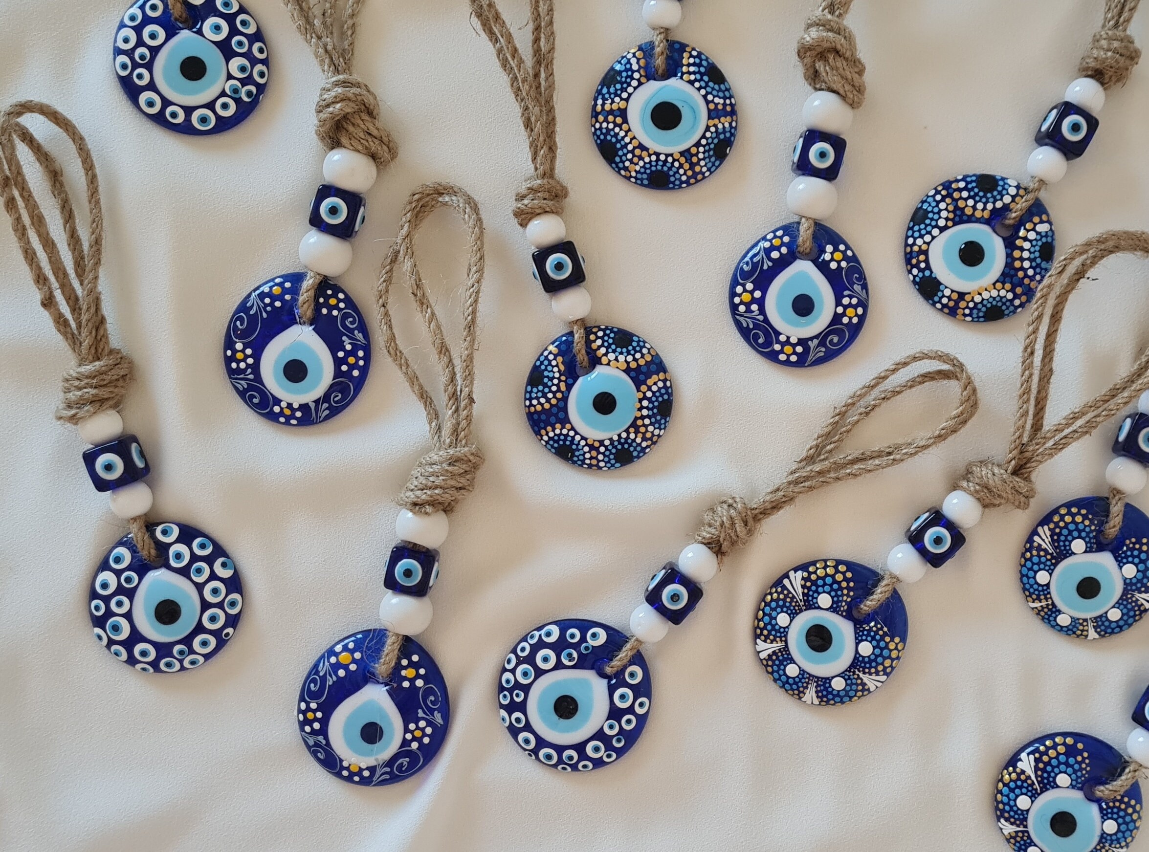 Evil Eye Wall Hanginghand Painted Evil Eyeprotection - Etsy