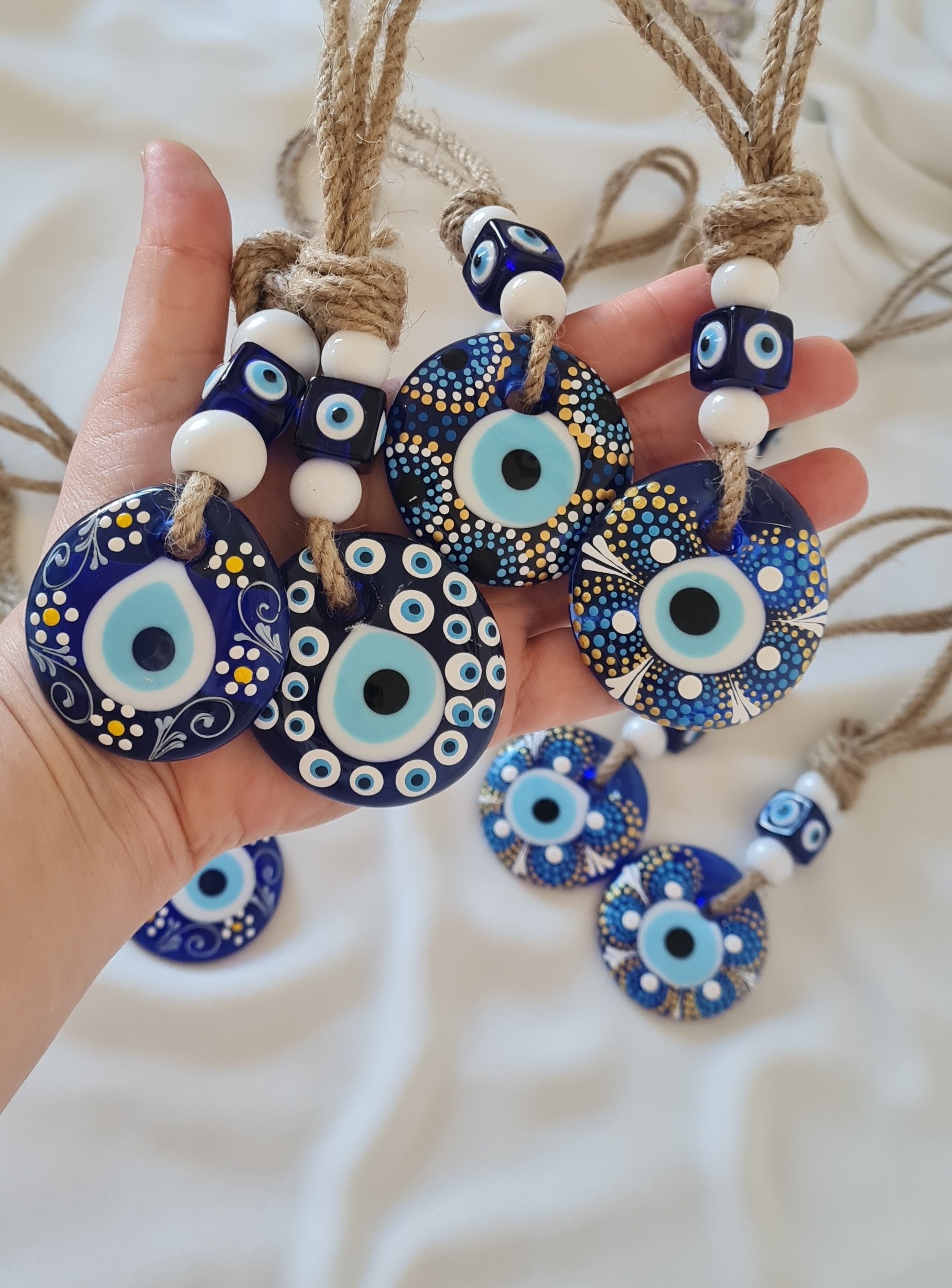 Evil Eye Wall Hanginghand Painted Evil Eyeprotection - Etsy