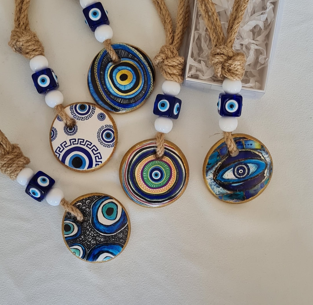 Evil Eye Wall Hanging, Ceramic Evil Eye Decoration, Protection Gifts ...