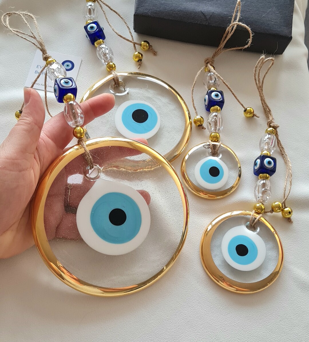 Evil Eye Wall Hanging,gold Plated Evil Eye,clear Evil Eye, Door ...