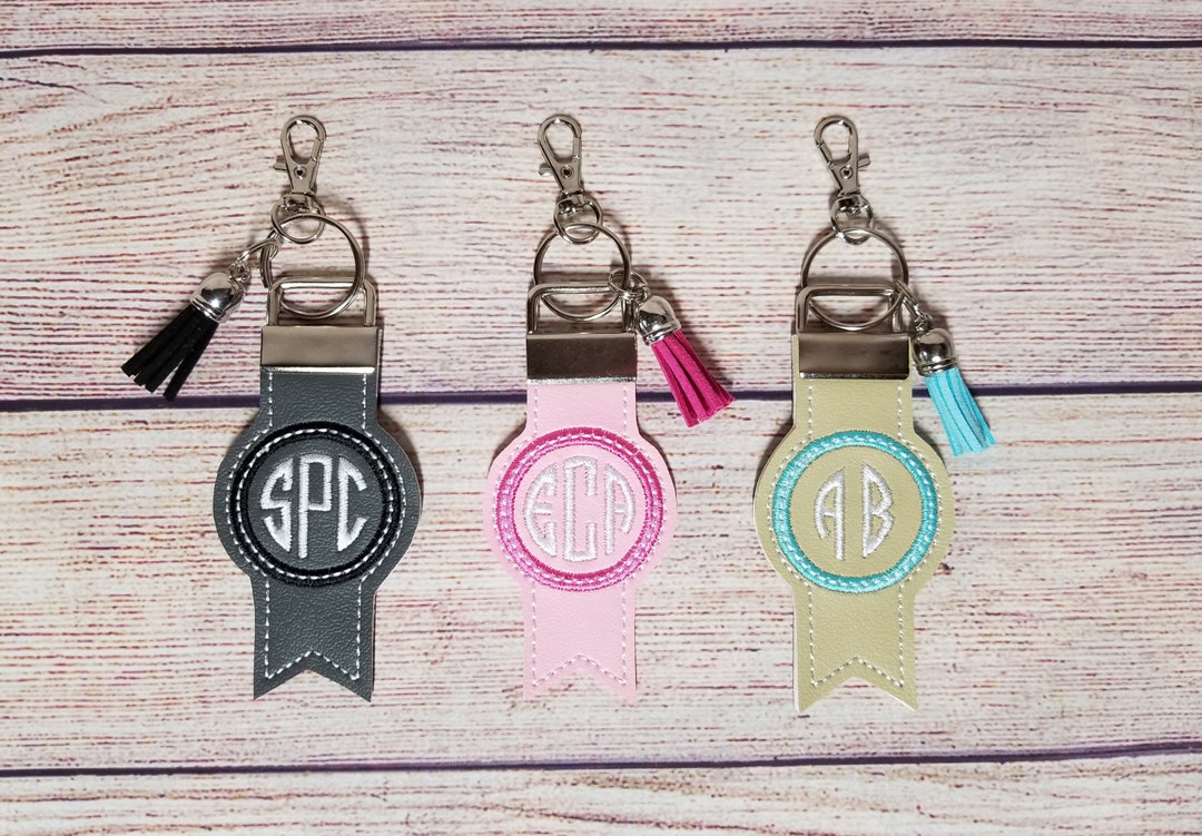 Monogram Flag Tag: Personalized Name Keychain/ Label / Bag Tag - Etsy