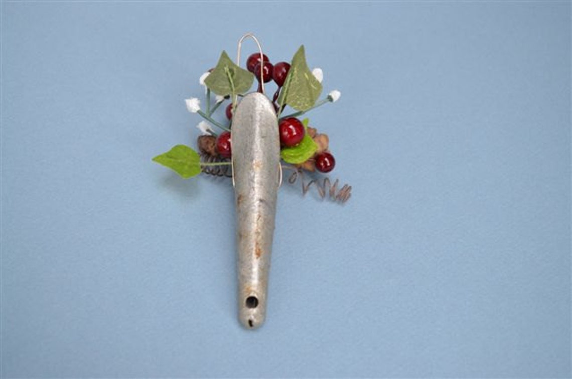 Maple Syrup Spile Ornament With Burgundy Berries and Greenery - Etsy