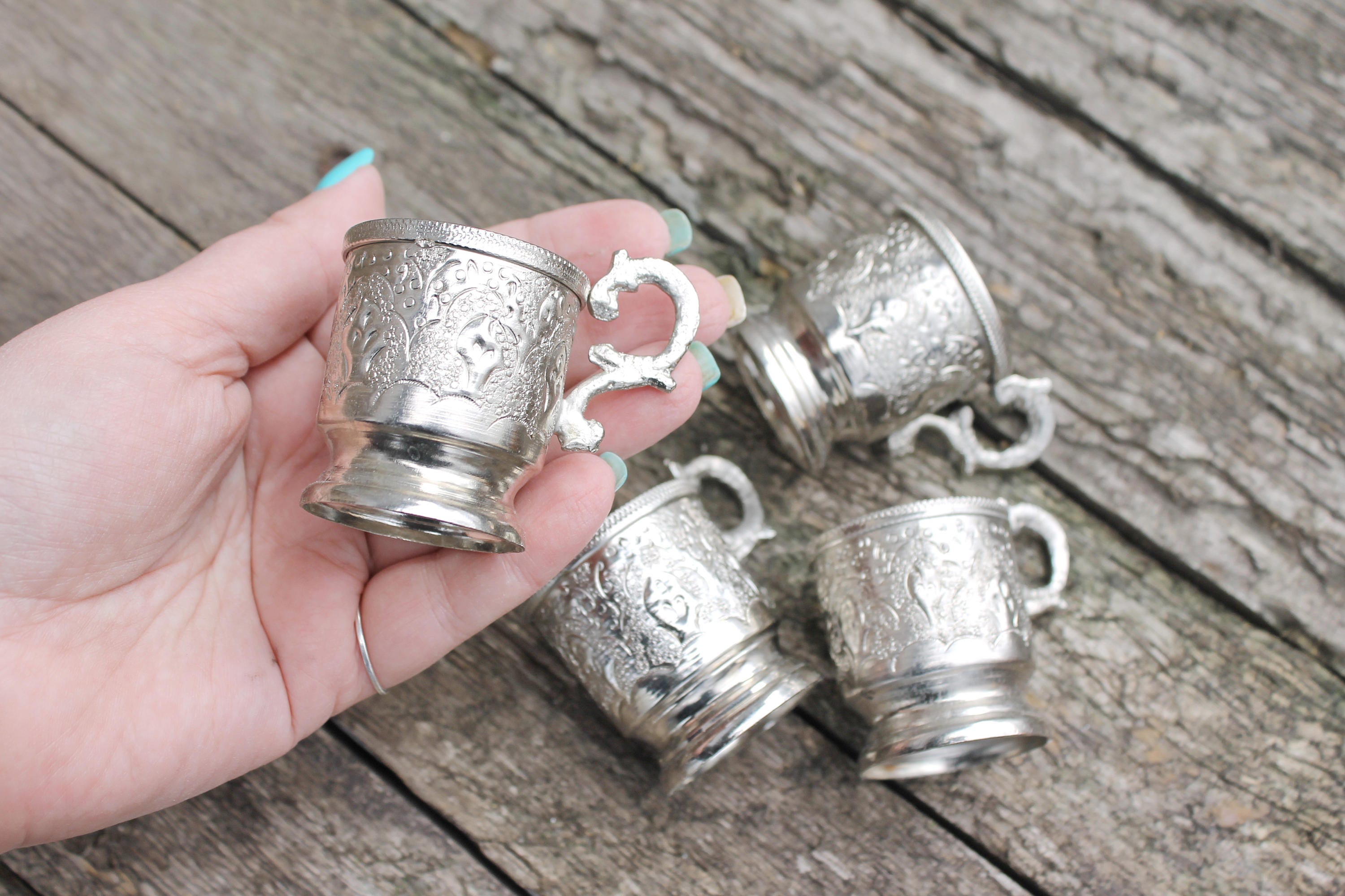 Set of Four Mini-cupboards - Vintage Glass Holders - 1970s-1980s - Etsy