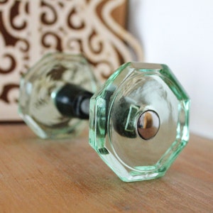 Green Glass Door Knobs - Etsy