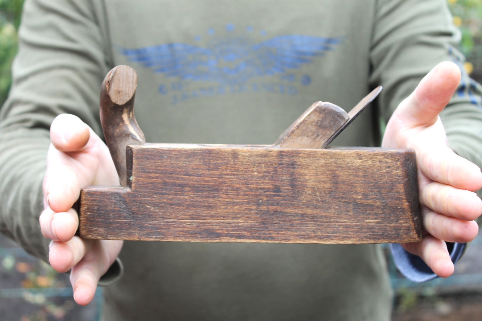 Vintage Wooden Hand Planer Sander jointer Antique Tool for Wood Working ...