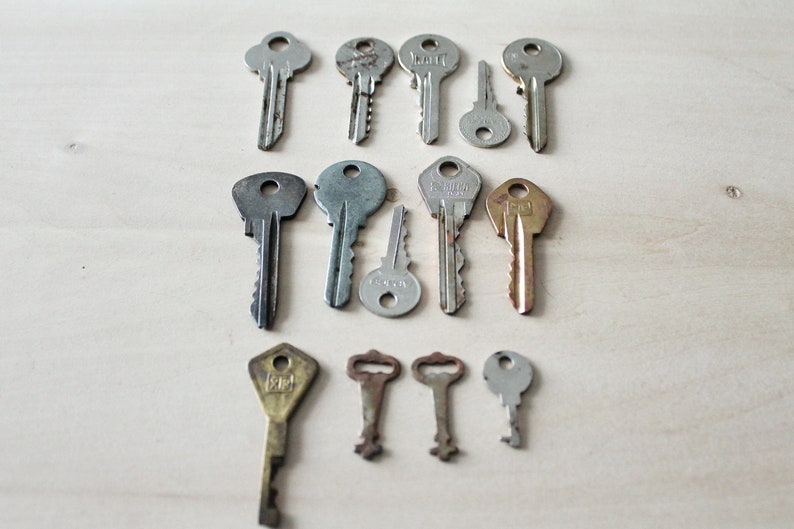 Set of 14 Vintage Keys From the USSR - Soviet Union Vintage Keys, Old ...