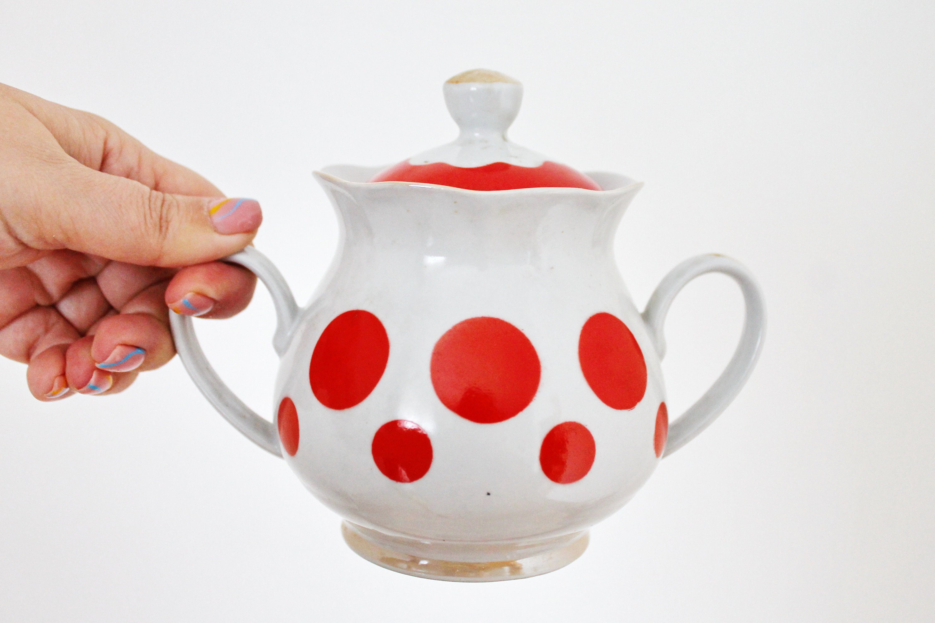 Lovely Rare Soviet Vintage Tea Set, Soviet Porcelain Service, Vintage Porcelain Set Kremges ...