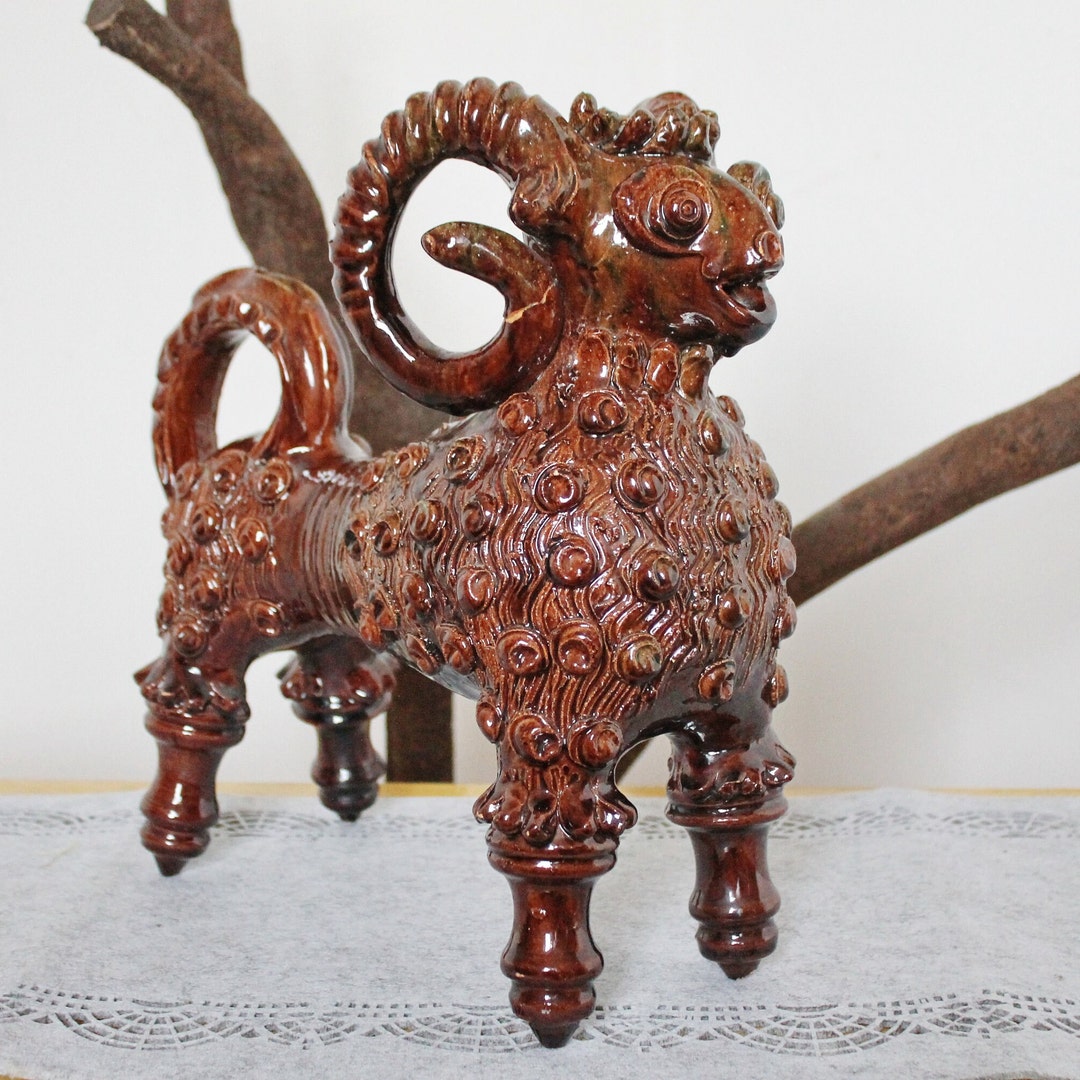 Vintage Big Ram Pitcher 12.6 X 14 Inches - Made in Ukrainian 1970s ...