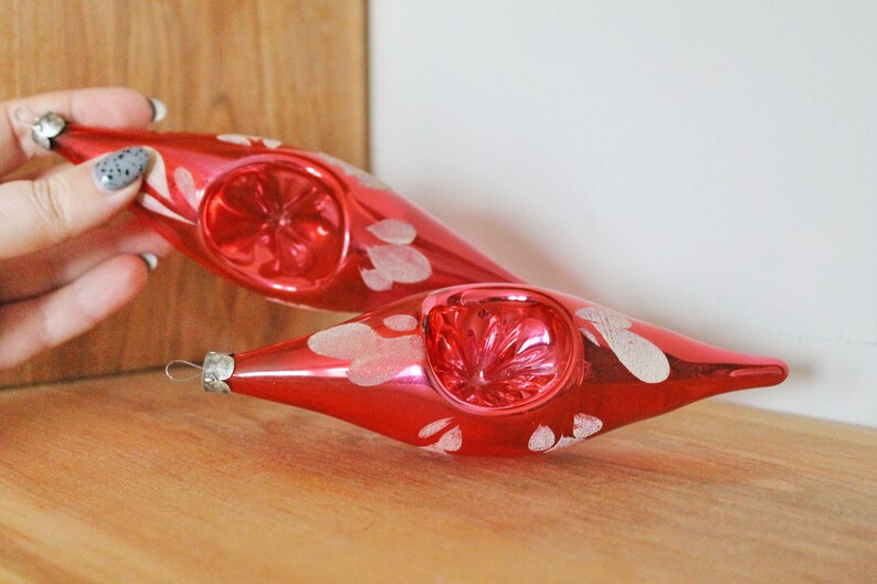 Christmas Tree Pink Toys Icicle Set of Two 6.3 Inch - Etsy